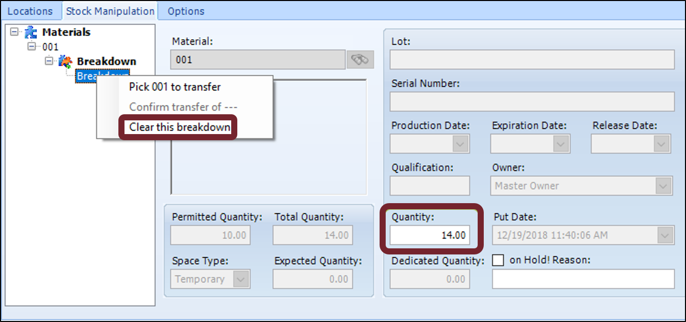 How do you empty bins & totes in the Kardex Power Pick System?