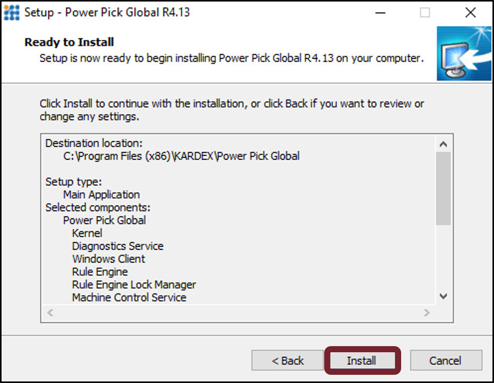 How do you install & configure a client in the Kardex Power Pick System?