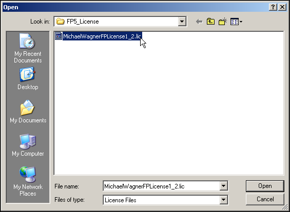 How do you load the license file in the Kardex Power Pick System?