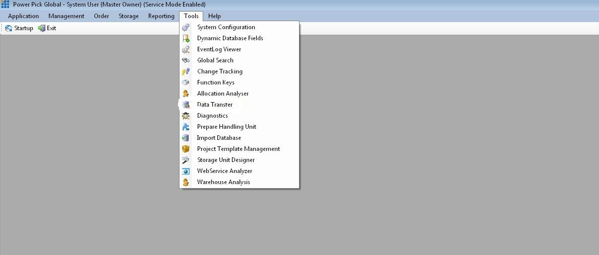 How do you run a material import in the Kardex Power Pick System?