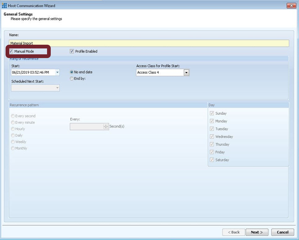How do you run a material import in the Kardex Power Pick System?