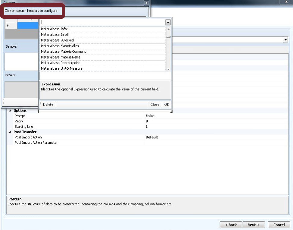 How do you run a material import in the Kardex Power Pick System?