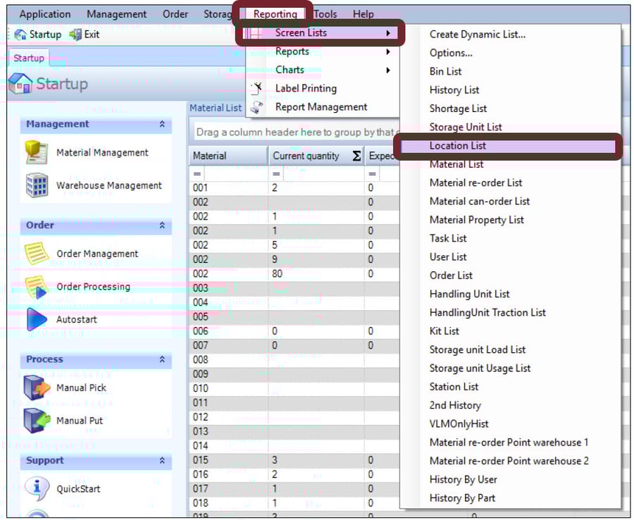 How do you print count sheets in the Kardex Power Pick System?