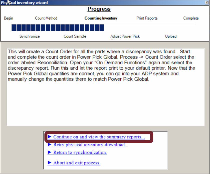 How do you run inventory with CDK DMS in the Kardex Power Pick System?